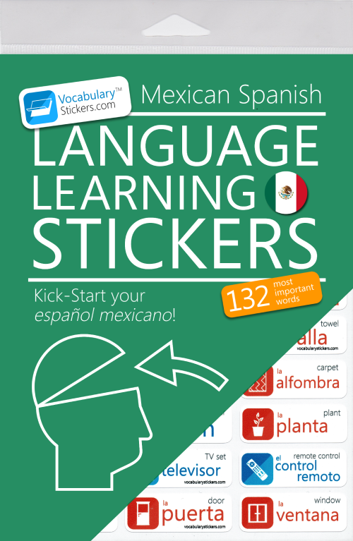 🇲🇽 Mexican Spanish Language Stickers – VocabularyStickers™